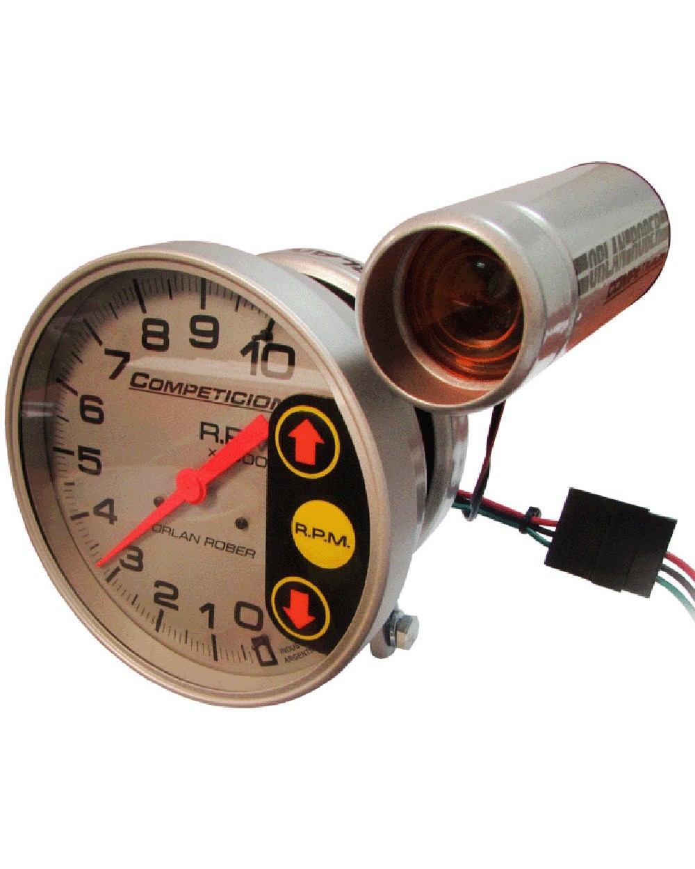 Tacometro 10.000 Rpm Competicion Plata 125Mm