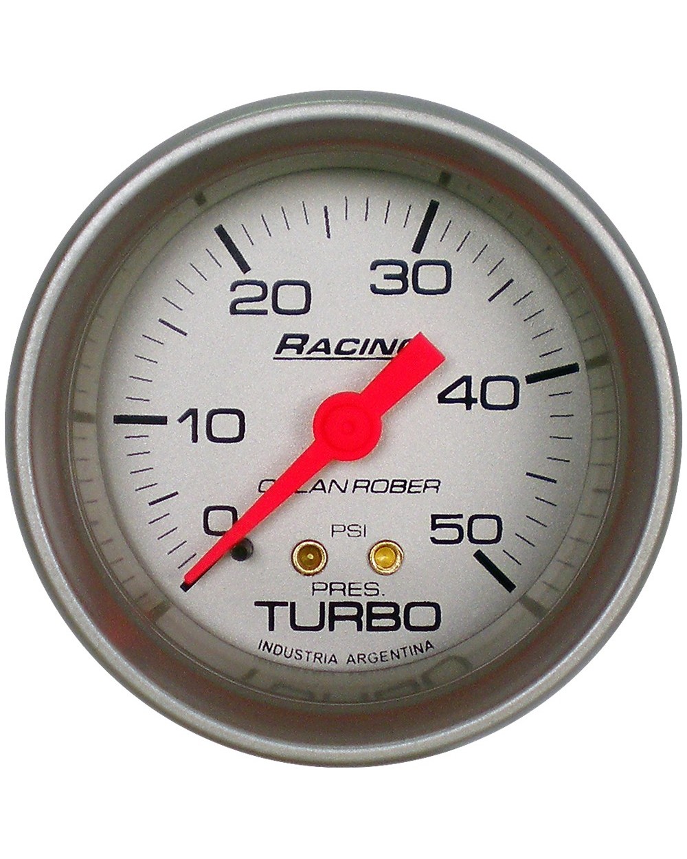 Reloj Presion Agua Turbo Racing Plata 52Mm