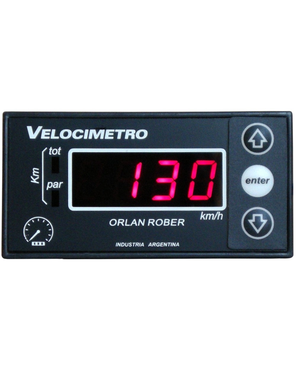 Velocimetro Digital Rectangular 12 - 24 Volt