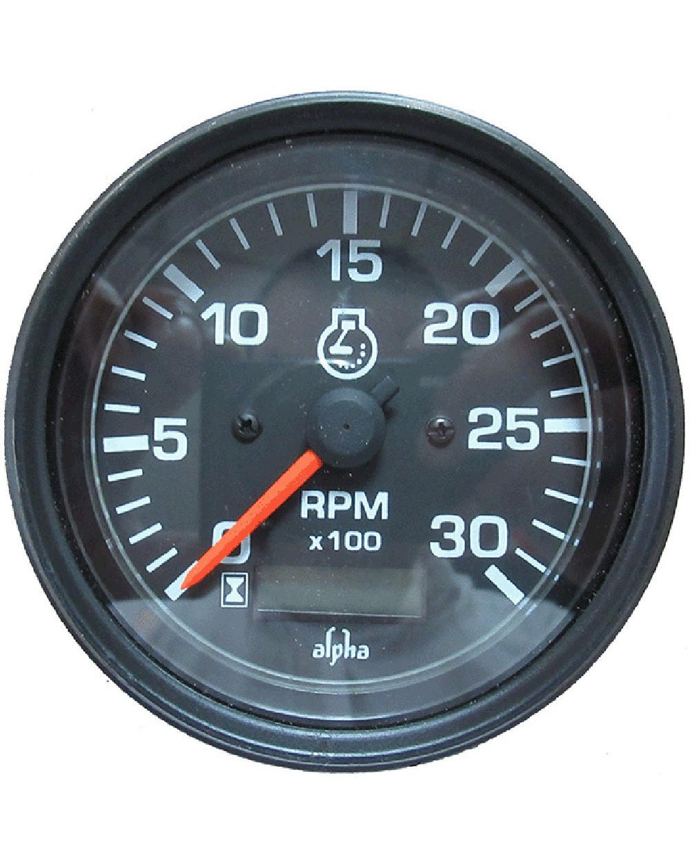 Tacometro Con Odometro Digital 85Mm 3000 Rpm 12 Y 24V Esfera Negra